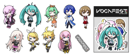 Vocaloids Sticker Set